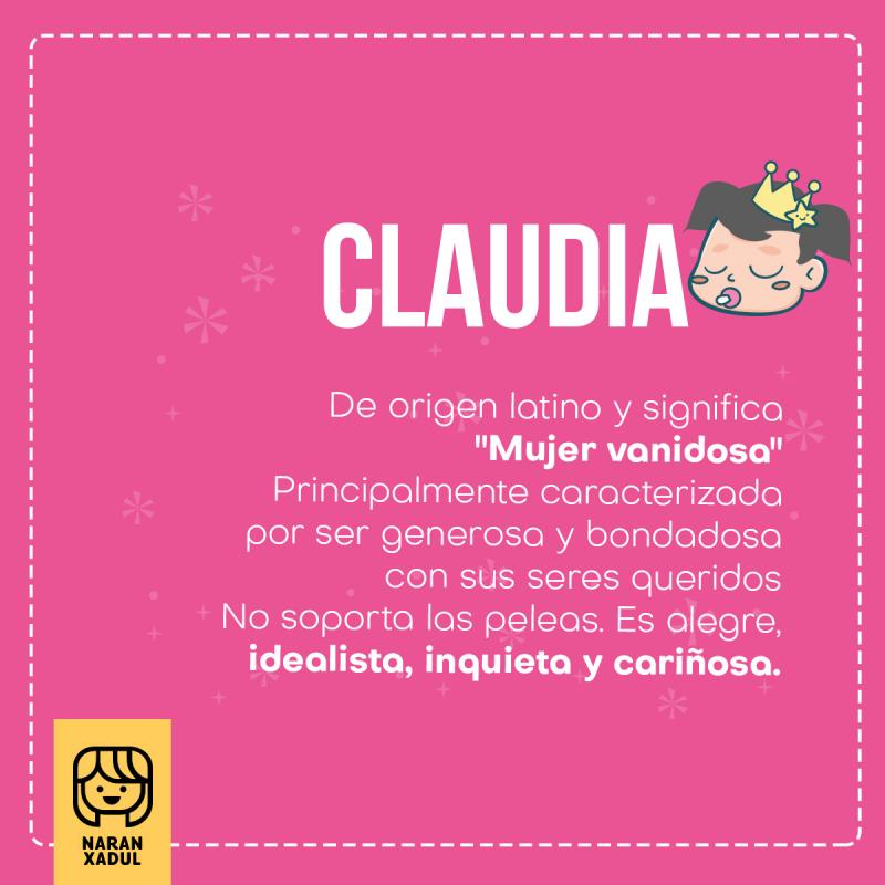 Significado del nombre Claudia