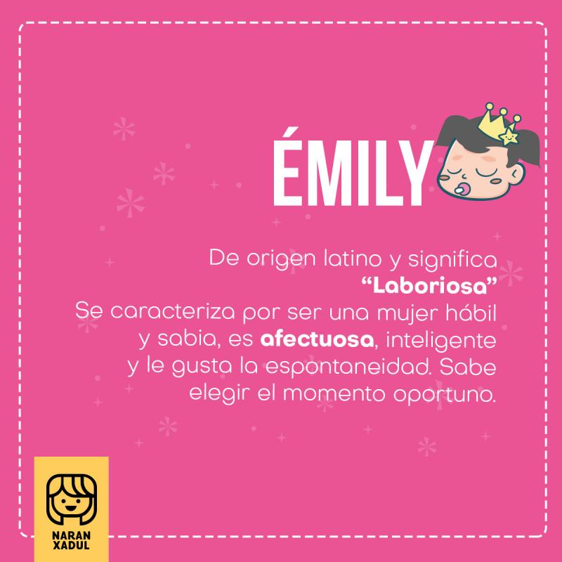 Significado del nombre Émily