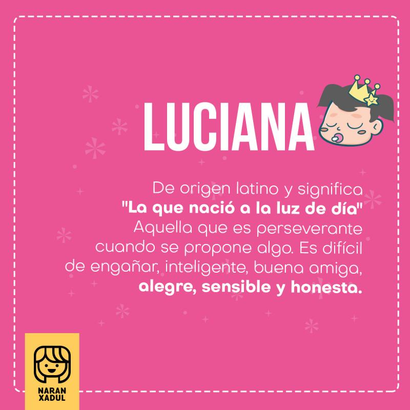 Significado del nombre Luciana