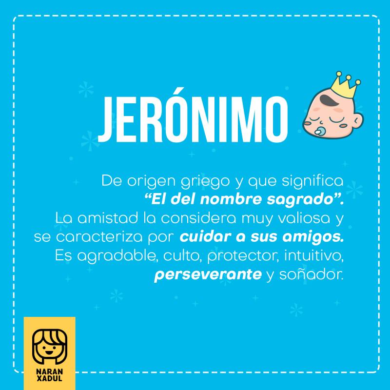 Significado del nombre Jerónimo