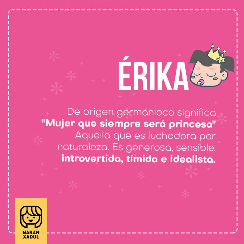 Significado del nombre Érika