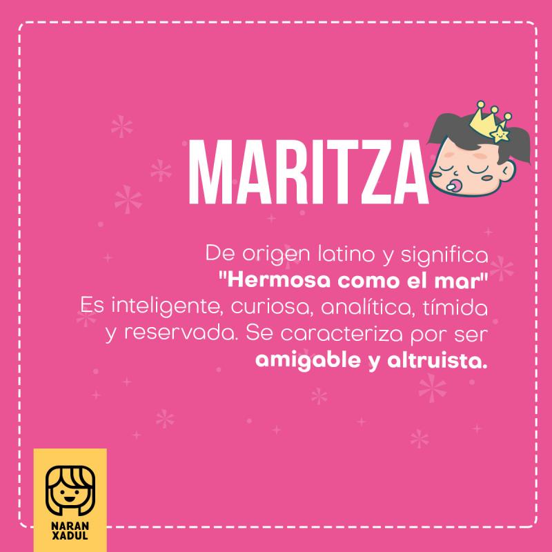 Significado del nombre Maritza