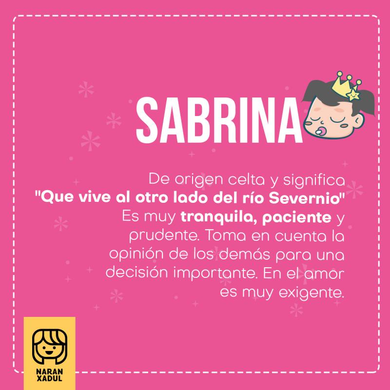 Significado del nombre Sabrina