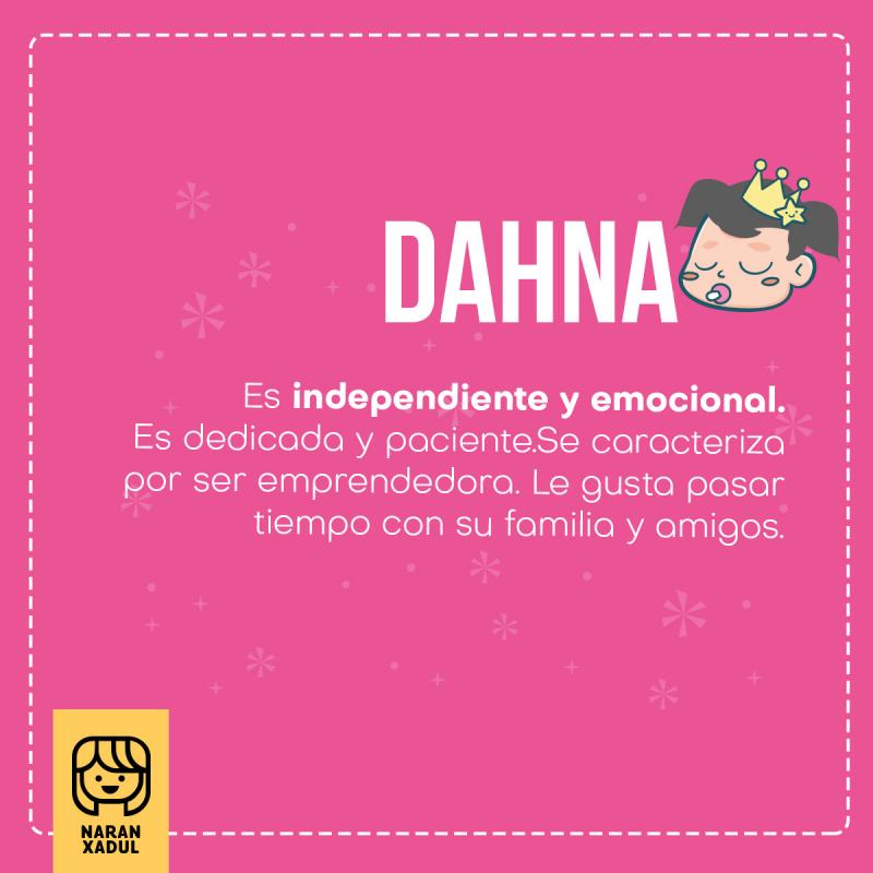 Significado del nombre Dahna