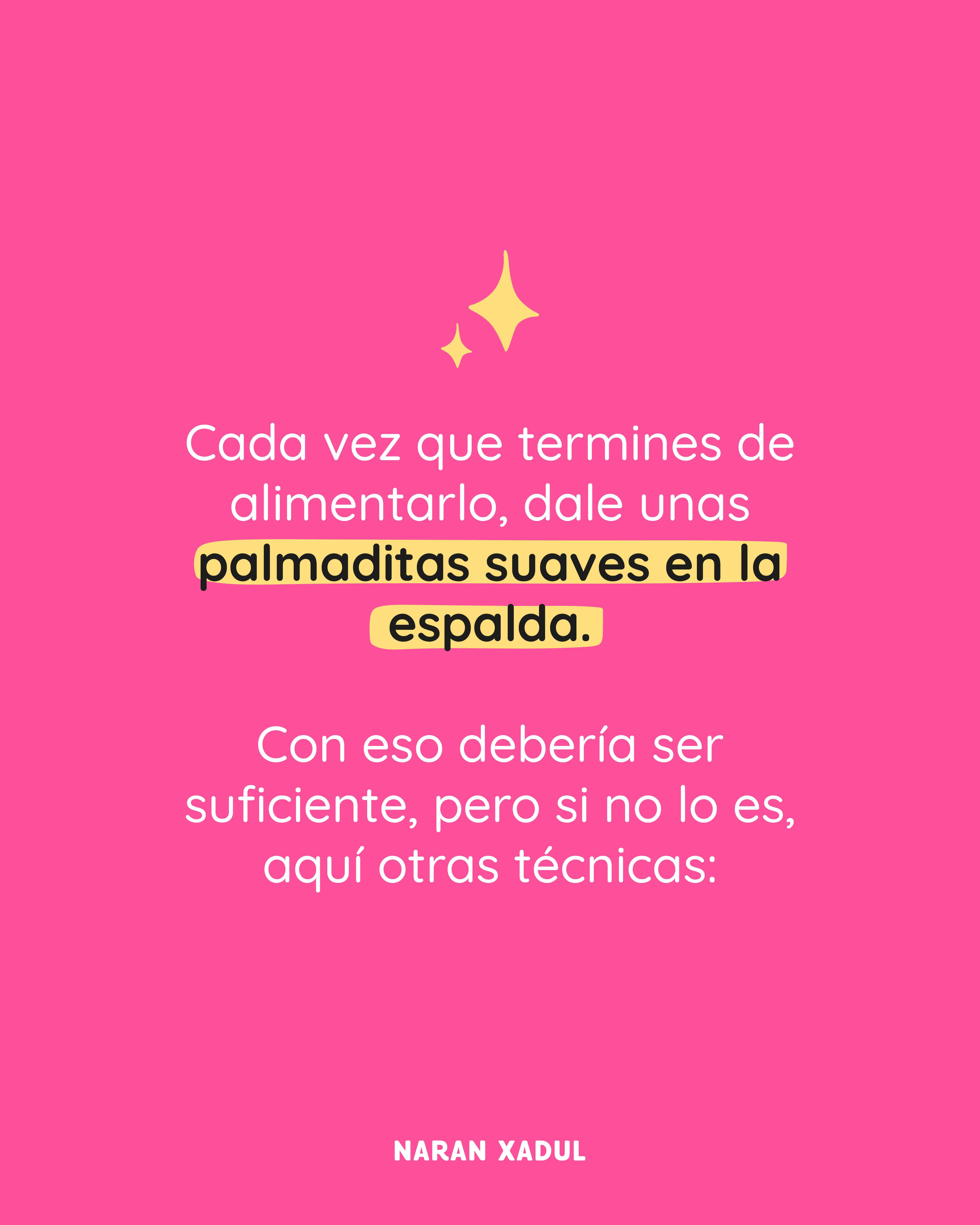 Cómo hacer eructar a un bebé | Naranxadul