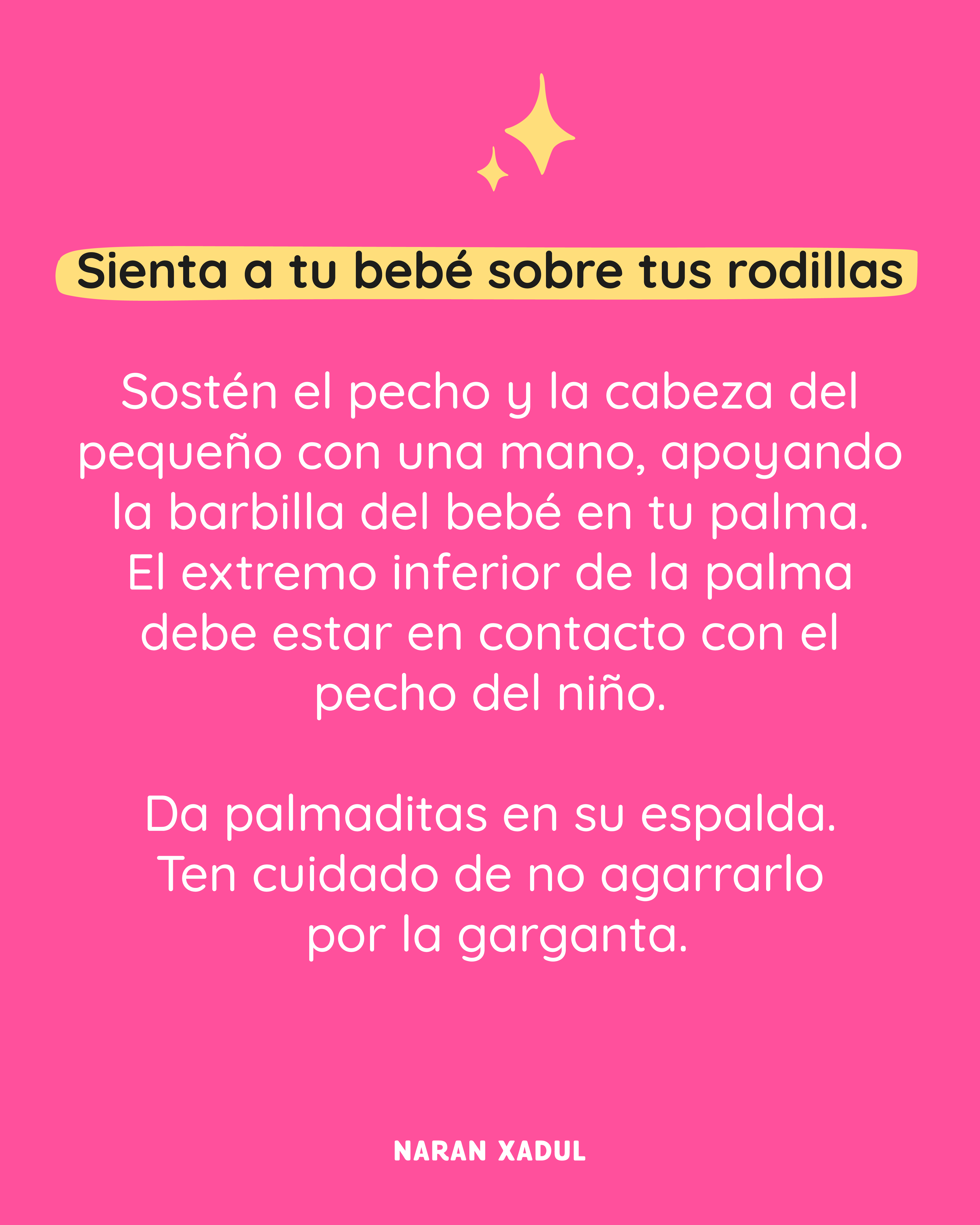 Cómo hacer eructar a un bebé | Naranxadul