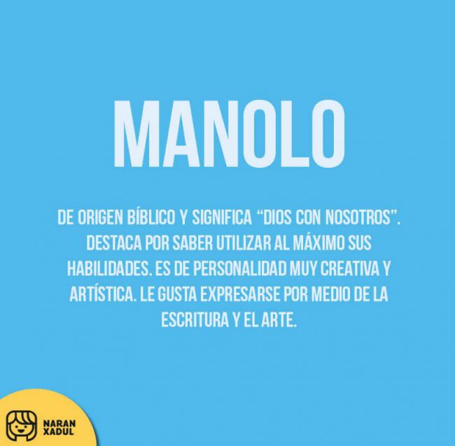 Significado del nombre Manolo