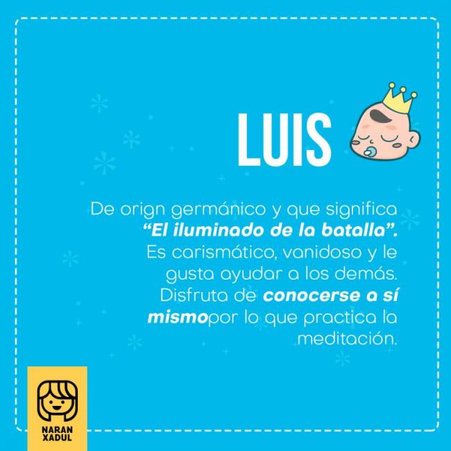 Significado del nombre Luis