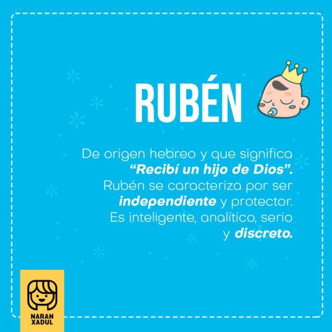 Significado del nombre Rubén