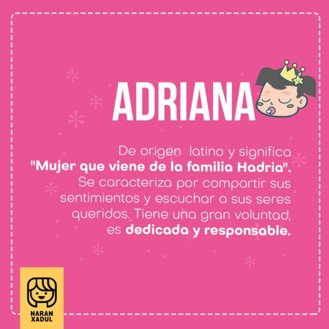 Significado del nombre Adriana