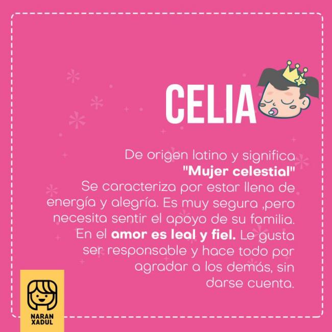 Significado del nombre Celia