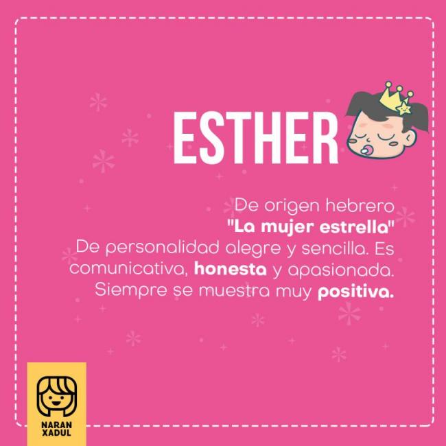 Significado del nombre Esther