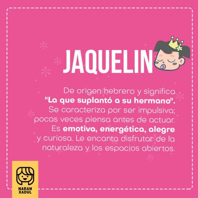 Significado del nombre Jaquelin
