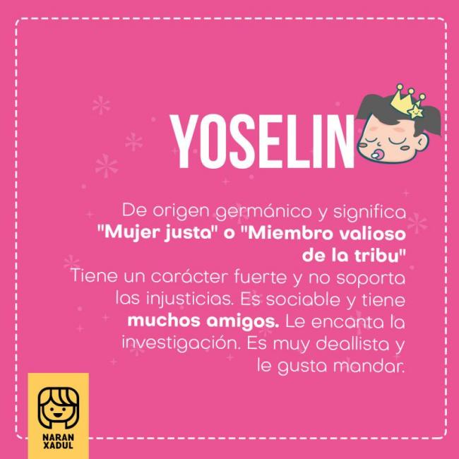 Significado del nombre Yoselin