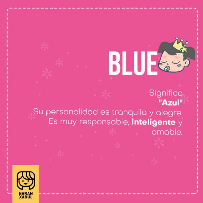 Significado del nombre Blue