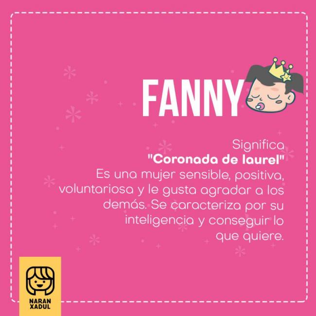 Significado del nombre Fanny