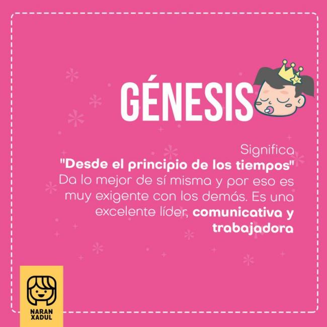 Significado del nombre Génesis