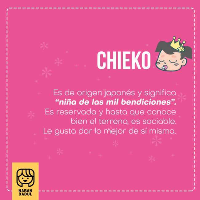 Significado del nombre Chieko