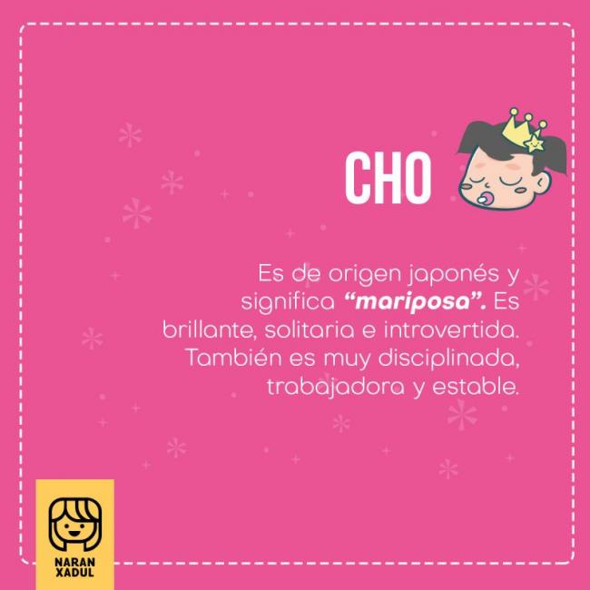 Significado del nombre Cho