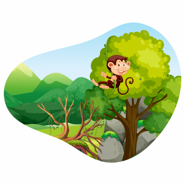 El mono y el cocodrilo | Naranxadul