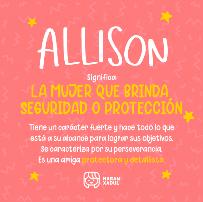 Significado del nombre Allison