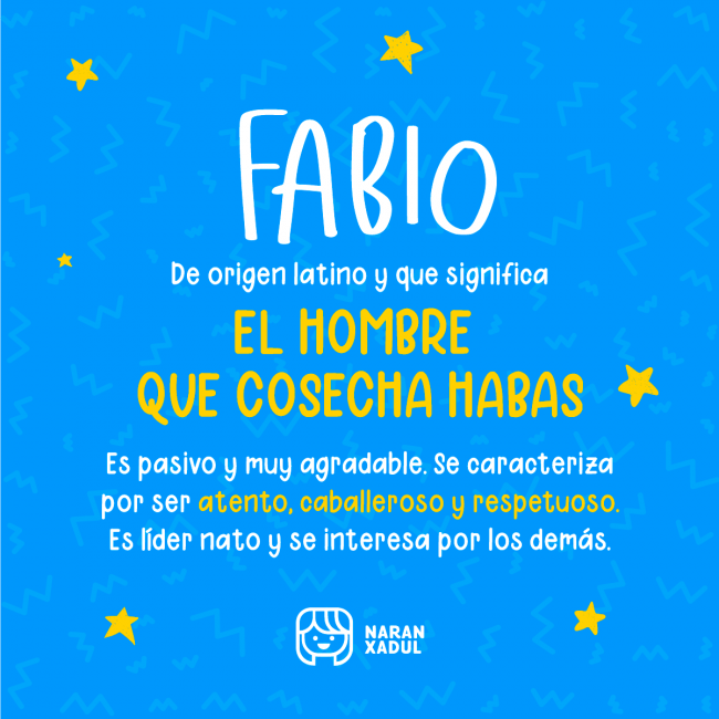 Significado del nombre Fabio