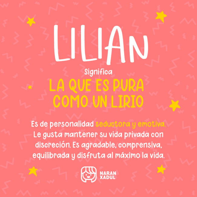 Significado del nombre Lilian