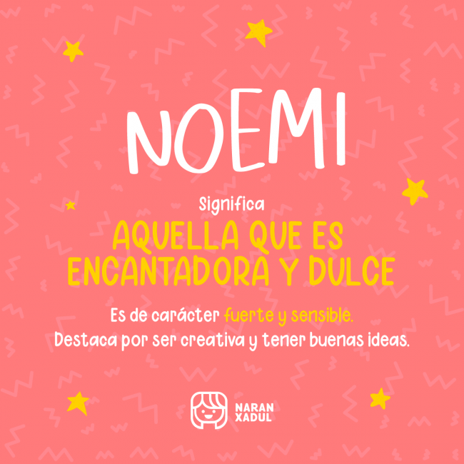 Significado del nombre Noemi